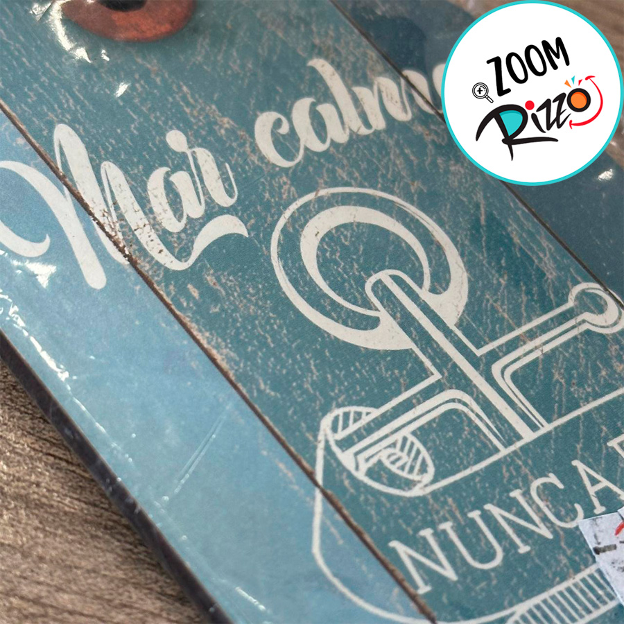 Tag Decorativa em MDF - Mar Calmo, Nunca Fez Bom Marinheiro - 1 unidade - Rizzo - Rizzo Embalagens