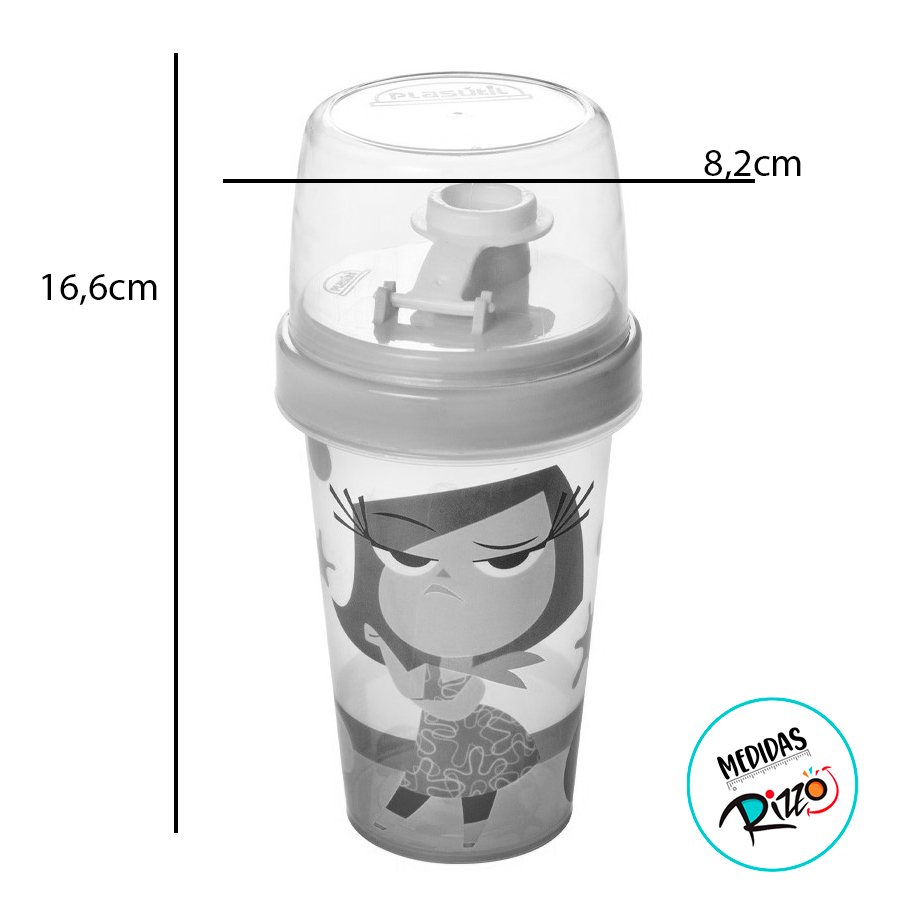 Mini Shakeira Divertidamente 2 - Nojinho - 320ml - 1 unidade - Plasútil - Rizzo - Rizzo Embalagens