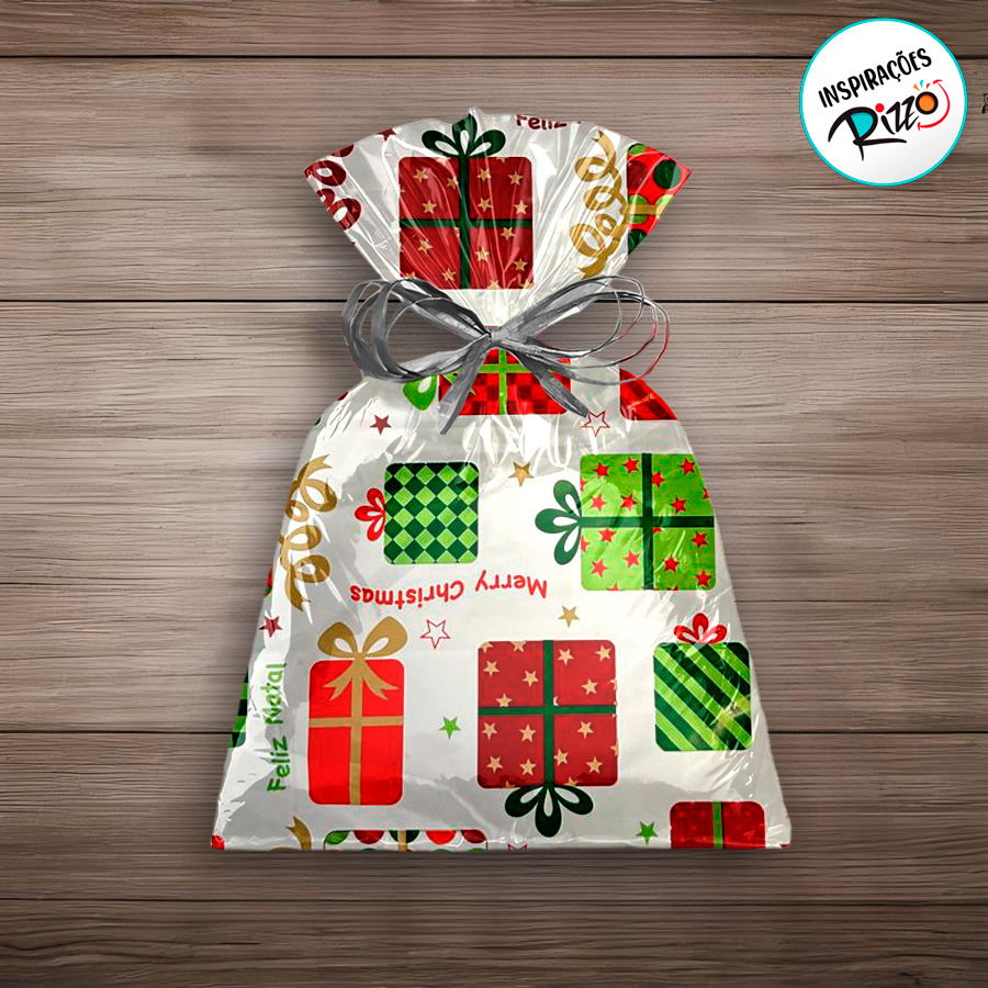 Embalagem para Presente - Natal - 1 unidade - Cromus - Rizzo - Rizzo ...