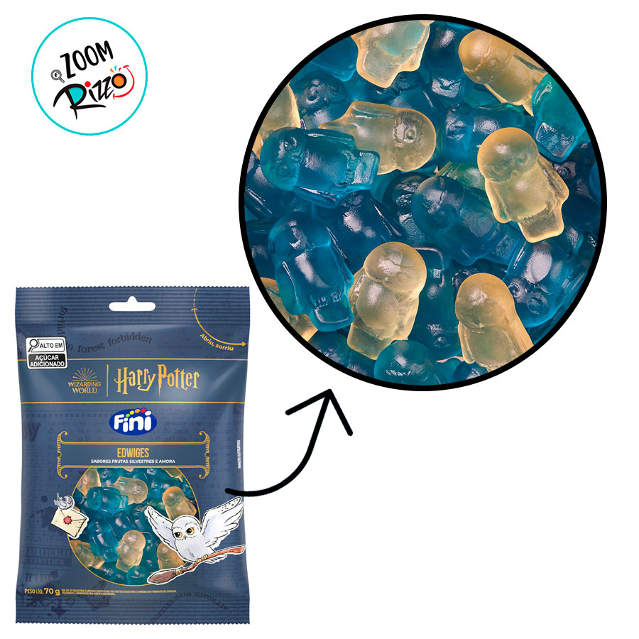 Bala Edwiges - Harry Potter - 70g - 1 unidade - Fini - Rizzo - Rizzo Embalagens