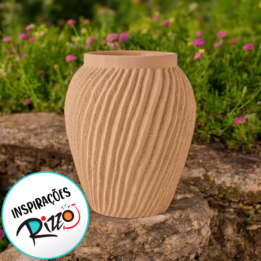 Cachepot de Cimento - 29cm - 1 unidade - Rizzo - Rizzo Embalagens