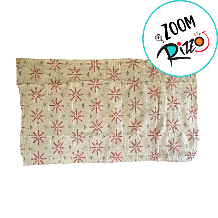 Pano de Copa com Bolsa de Natal - Flocos de Neve - 40x70cm - 3 unidades ...