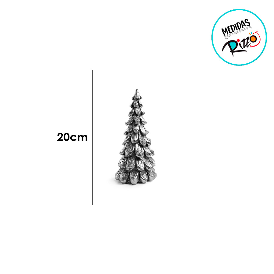 Pinheiro de Resina - Ouro - 22cm - 1 unidade - Cromus - Rizzo - Rizzo ...