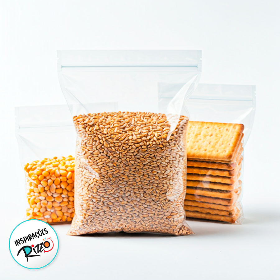 Saco Ziper Transparente - 8x21cm - 100 unidades - Rizzo - Rizzo Embalagens