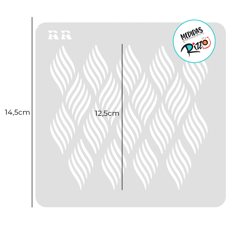 Stencil Biscoito Artistico 1 - Ref. 4121 - 12,5cm - 1 unidade - RR Cortadores - Rizzo - Rizzo ...