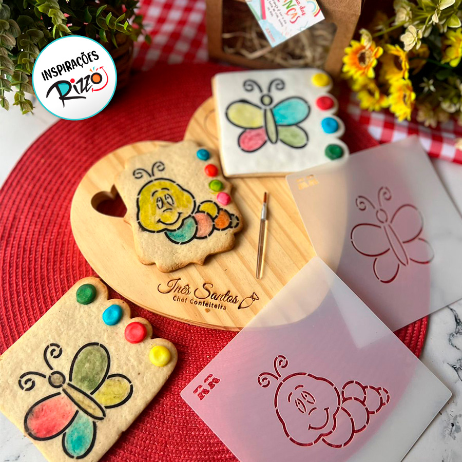 Stencil Aquarela Centopéia - Ref. 4119 - 7,5cm - 1 unidade - RR Cortadores - Rizzo - Rizzo ...