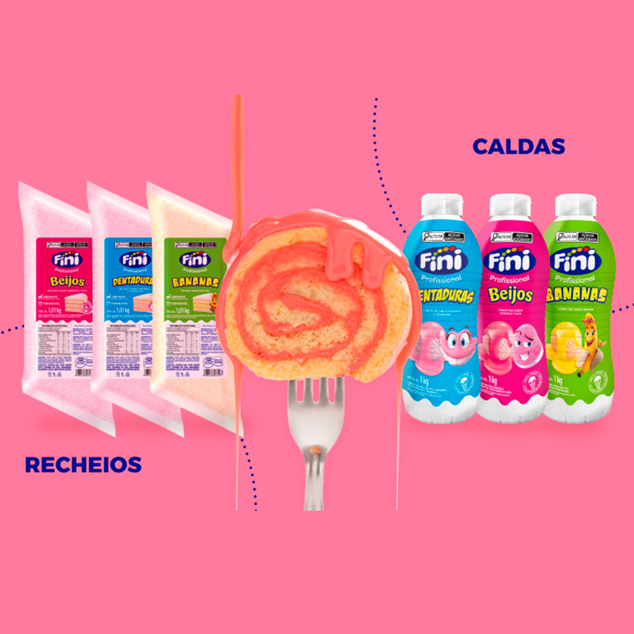 Recheio Dentaduras - 1,01kg - 1 unidade - Fini - Rizzo - Rizzo Embalagens