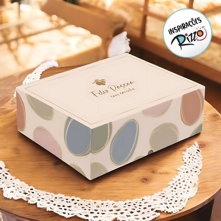 Cesta na Caixa De Páscoa - Tonal - 1 unidade - Cromus - Rizzo - Rizzo ...