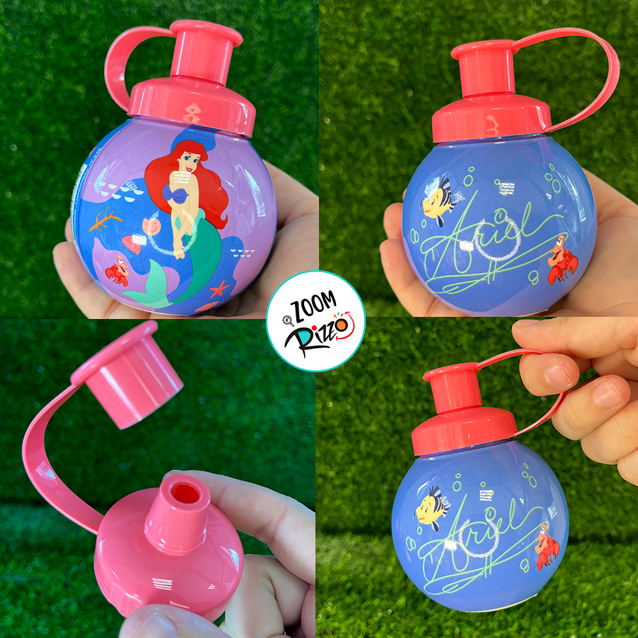 Garrafa Squeeze Bola Princesa Ariel - Rosa - 250ml - 1 unidade - Rizzo ...