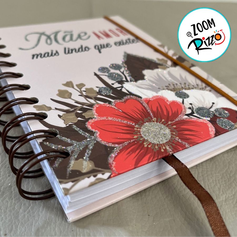 Agenda Permanente Marrom e Bege - Mãe Amor Mais Lindo que Existe - 160 ...