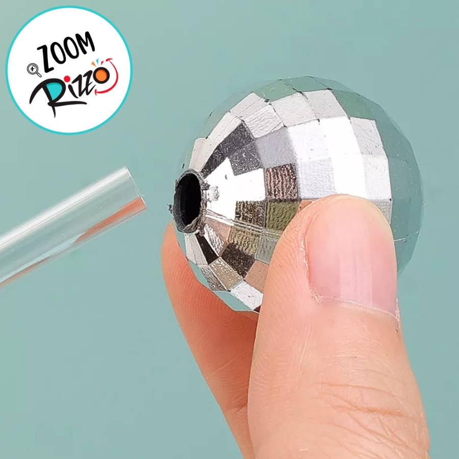 Canudo Espiral Rigido Cristal - Disco Ball - 27cm - 4 unidades - Rizzo ...