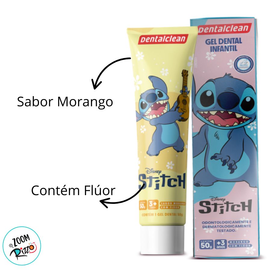 Gel Dental Infantil Com Flúor - Stitch - 50g - 1 unidade - Disney ...