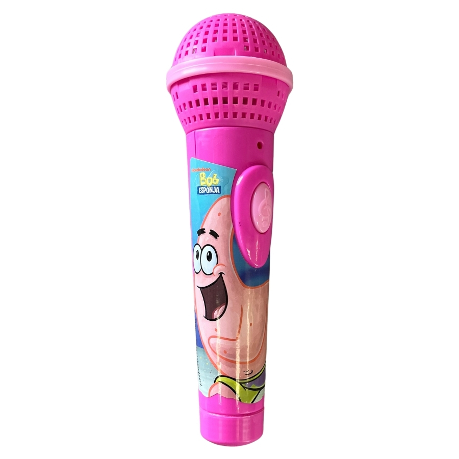 Brinquedo Microfone Bob Esponja – Rosa Escuro - 17,5cm - 1 unidade ...