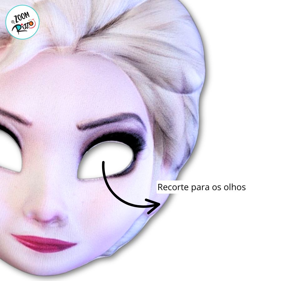 Máscara de EVA - Elsa - Frozen 2 - 1 unidade - Disney Original - Rizzo ...