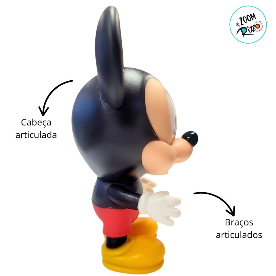 Boneco Articulado Mickey Mouse de Vinil - 12cm - 1 unidade - Disney ...