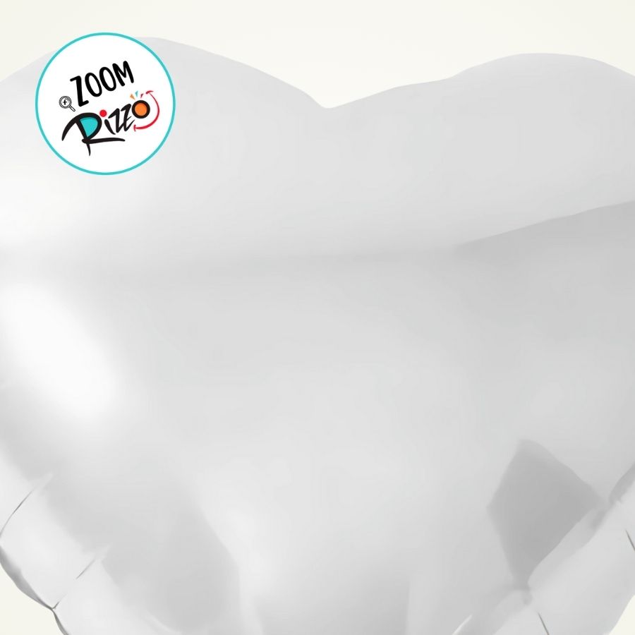 Balão De Festa Metalizado De Coração 10" 25cm - Cinza - 50 unidades ...