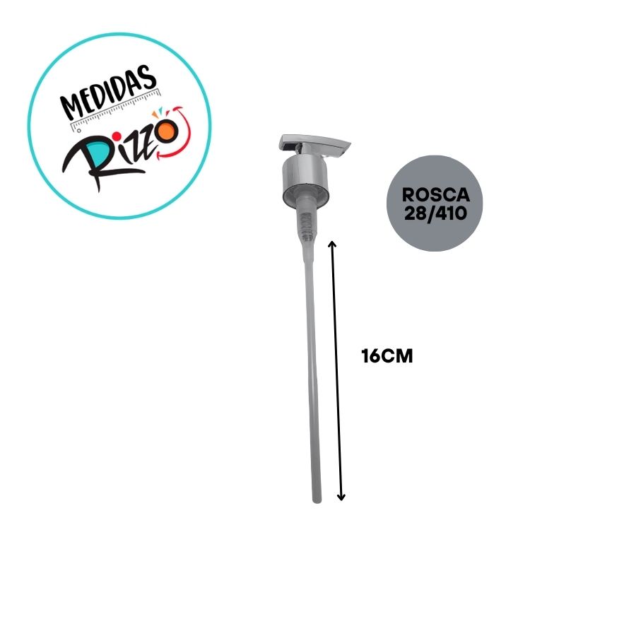 Válvula Bico de Pato - Prata Prime Metalizada - Rosca 28/410 - 16cm - 1 ...