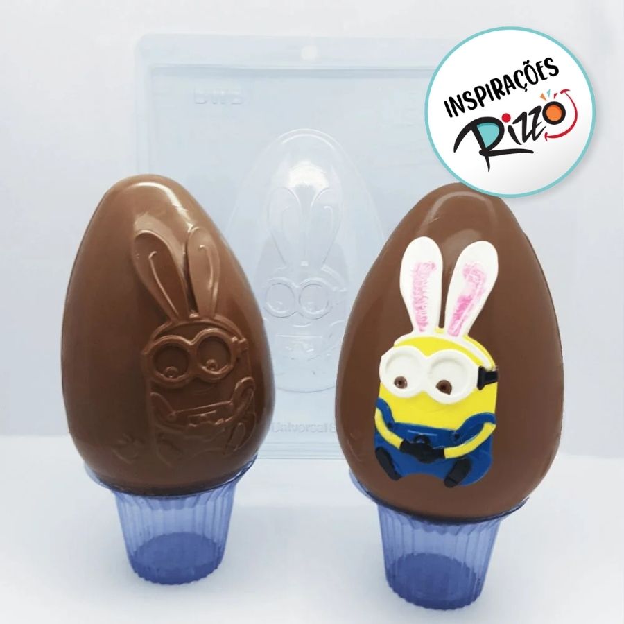 Forma de Acetato Especial Ovo Minion Bob 350g - Ref.11002 - 1 unidade ...