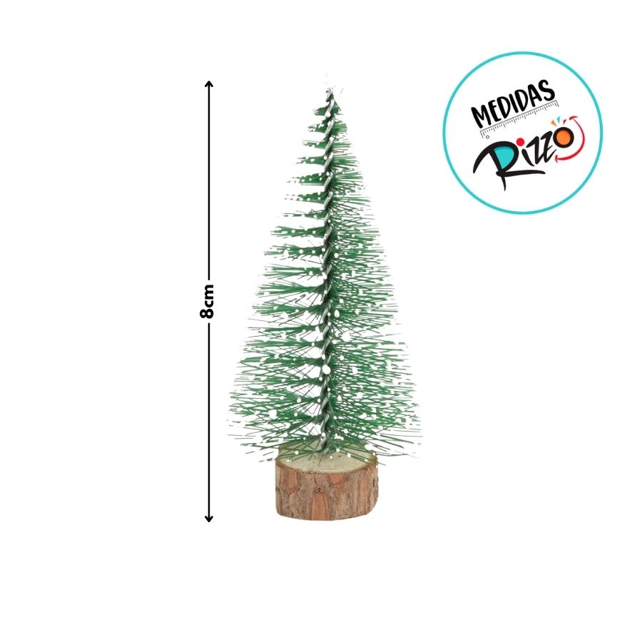 Kit Com Três Pinheirinhos De Natal Nevados - 8cm - 1 unidade - Cromus ...