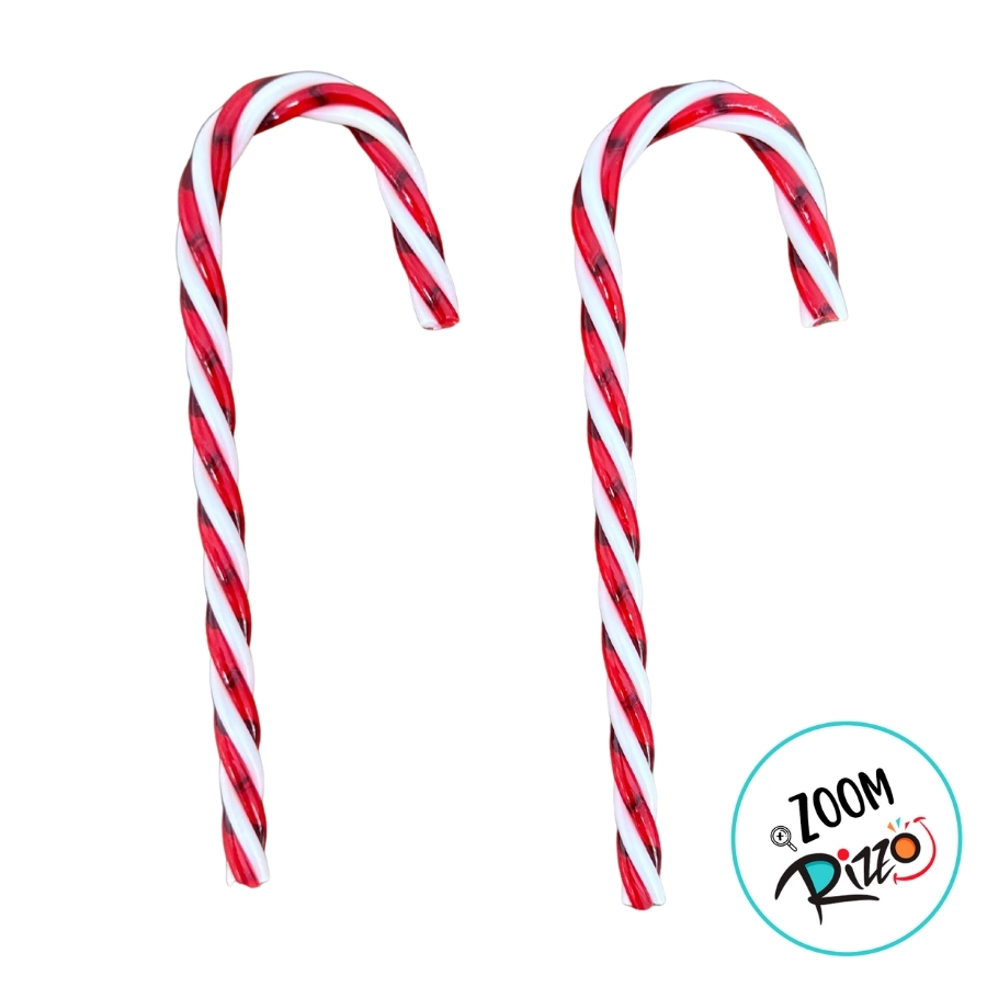 Enfeite Decorativo de Natal - Bengala Doce de Plástico - 15cm - 10 ...