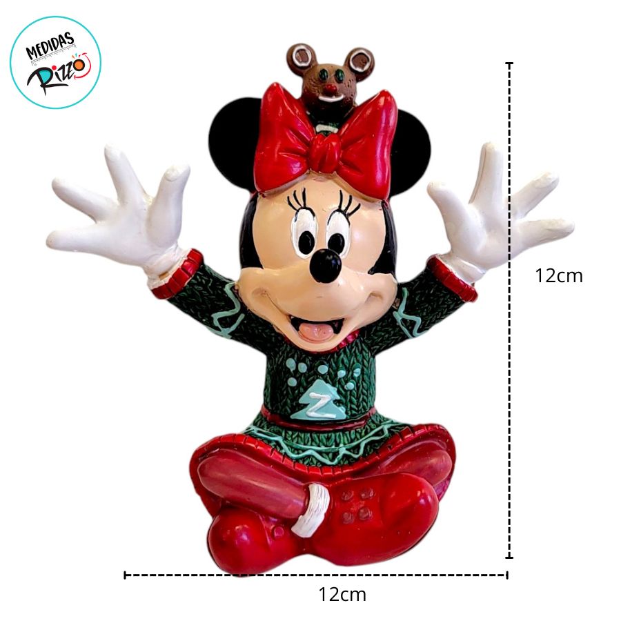 Enfeite de Natal - Minnie Mouse Sentada - 12x12cm - 1 unidade - Disney ...