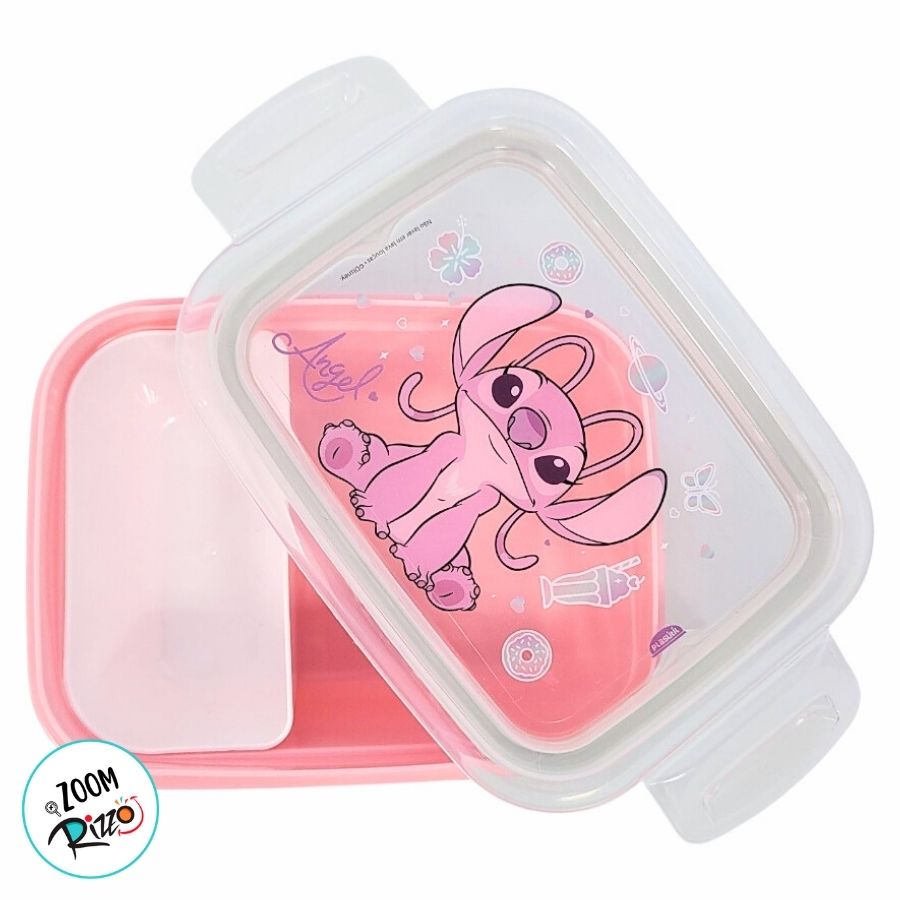Marmita Hermética com Divisória - Angel - 630ml - 1 unidade - Disney Original - Rizzo - Rizzo ...