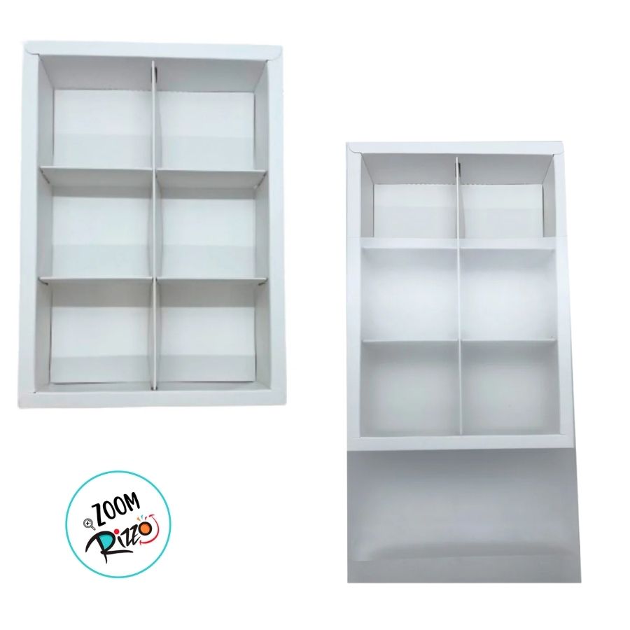 Caixa 6 Pães de Mel - Branco - 23x15,5x5cm - 5 unidades - Rizzo - Rizzo ...