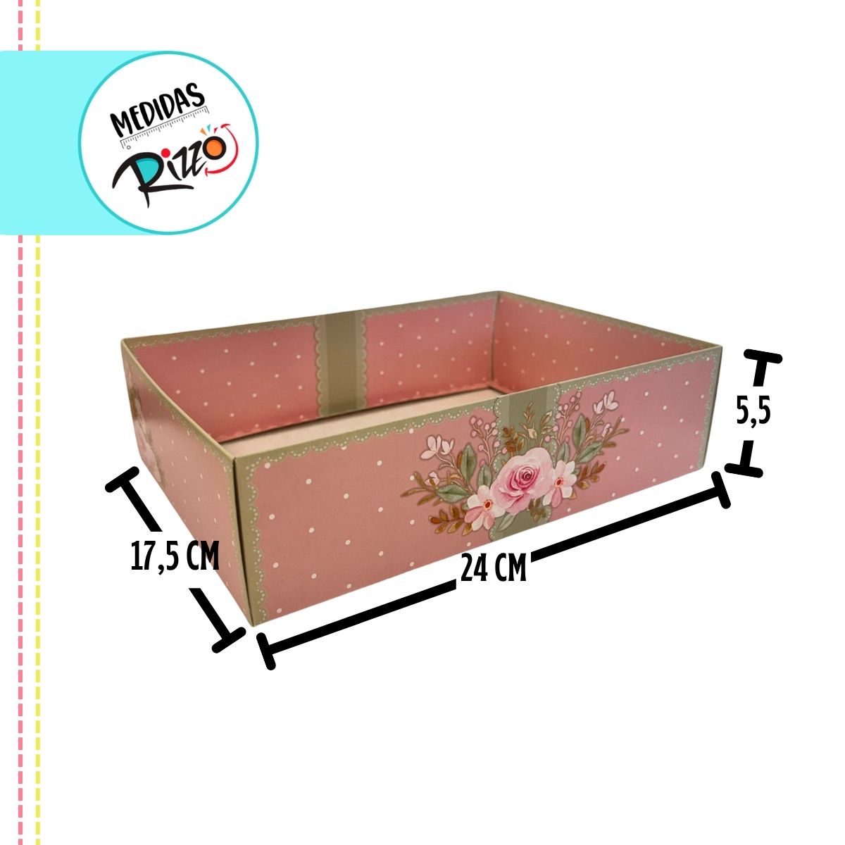 Cesta de Papel Cartão - Amor de Mãe - 24x17x5,5cm - 1 unidade - Decora ...