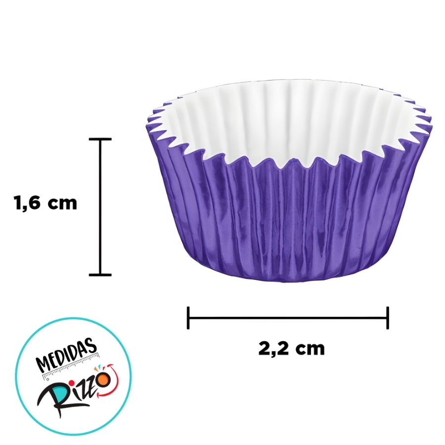 Forminha Laminada para Doces - Roxo - Número 05 - 50 unidades - Regina ...