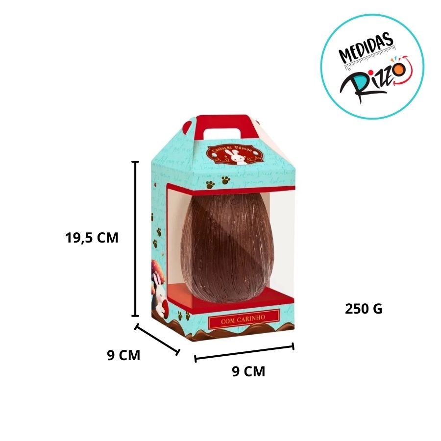 Caixa New Maleta para Ovo de 250g com Visor - Contos de Páscoa - 6 ...