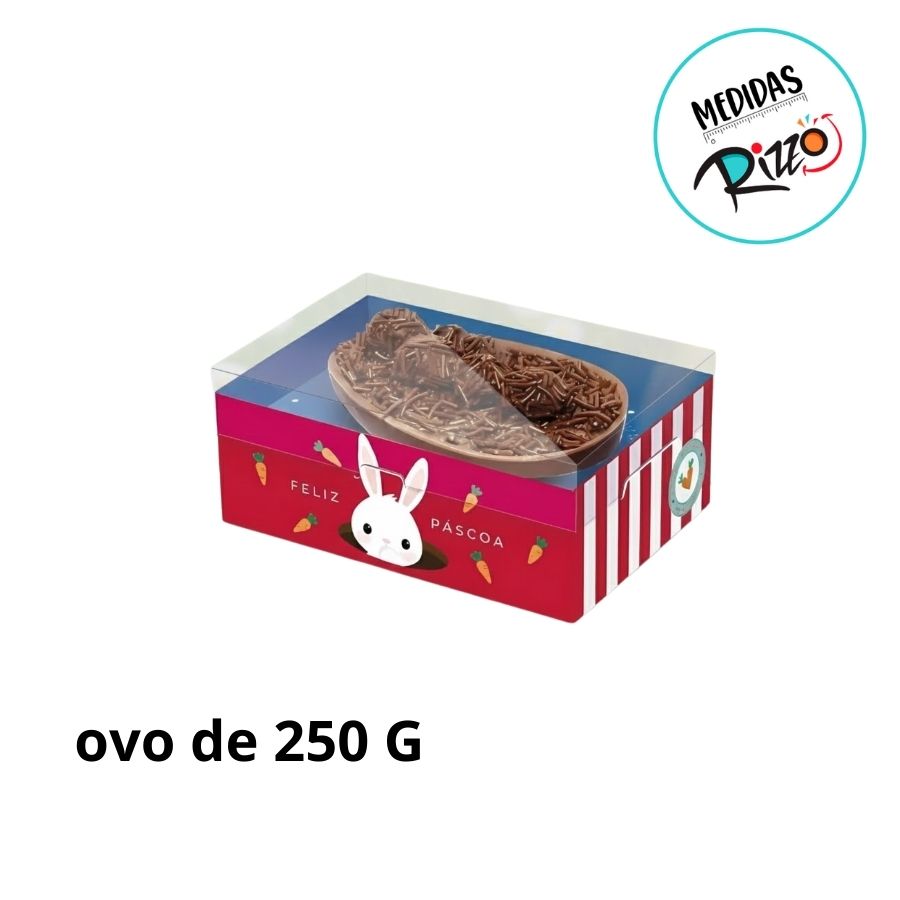 Caixa New Moldura para Meio Ovo de 250g De Páscoa - Coelinho Sai Da ...