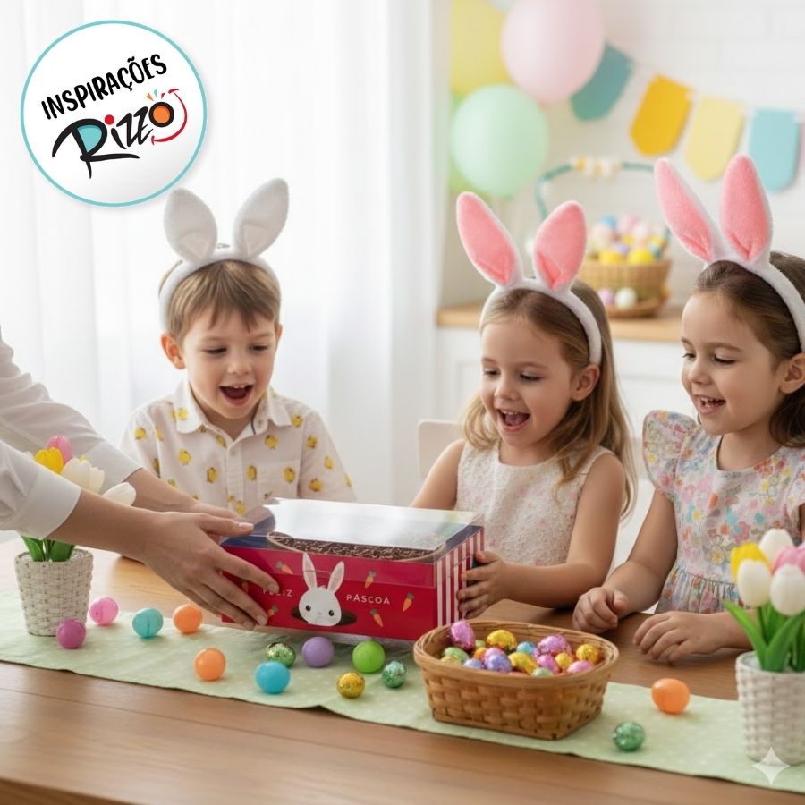 Caixa New Moldura para Meio Ovo de 250g De Páscoa - Coelinho Sai Da ...