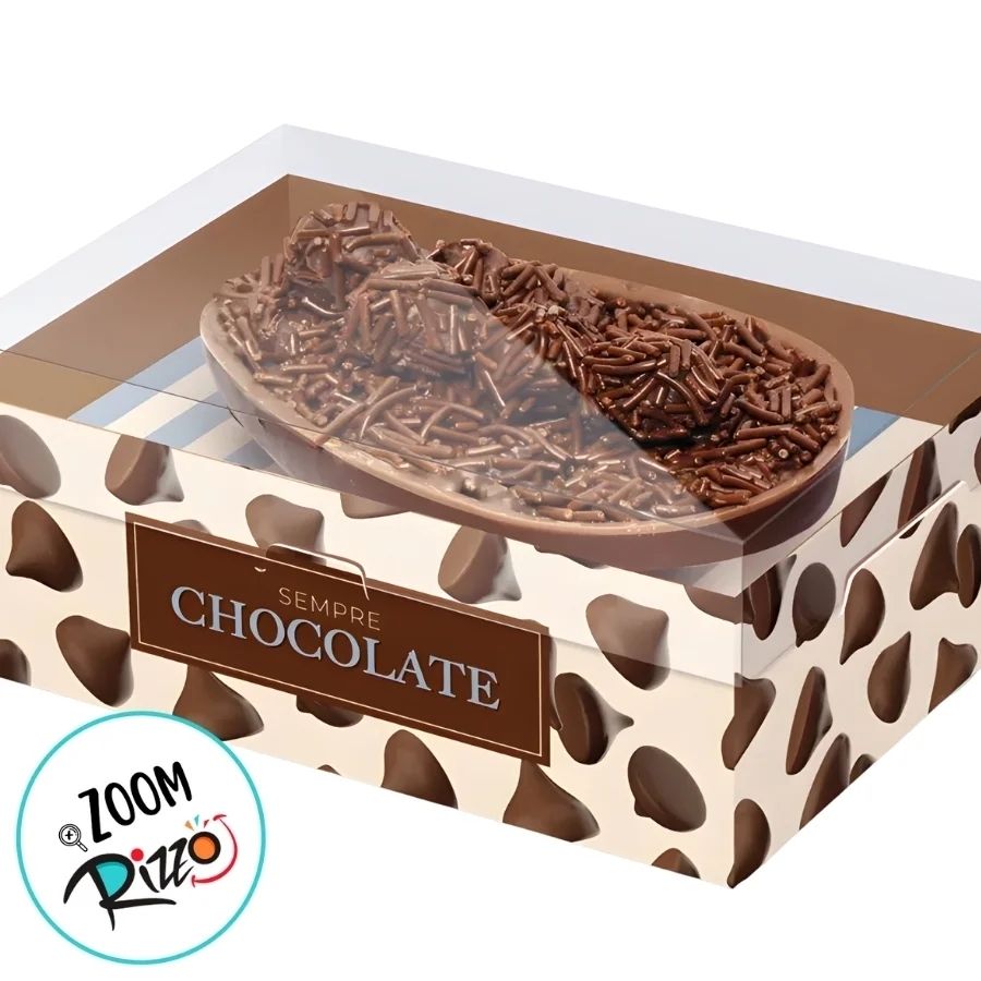 Caixa New Practice para Meio Ovo de 250g - Cobertura - 6 unidades ...