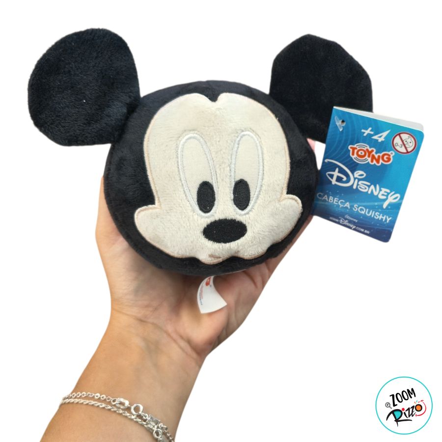 Brinquedo Squish Pelúcia - Mickey Mouse - 10cm - Disney Original - 1 ...