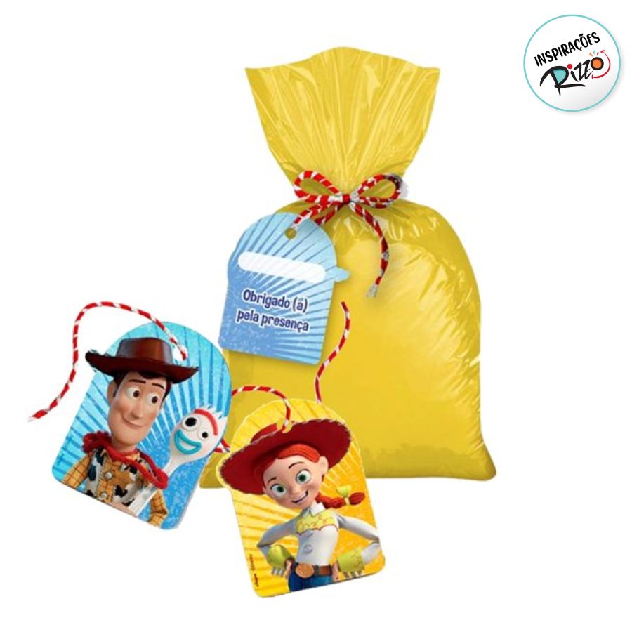 Tag com Cordão Festa Toy Story - Disney Original - 8 unidades - Regina ...