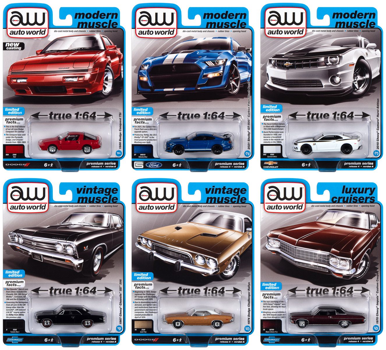 1/64 AUTO WORLD SORTIMENTO PREMIUM 2022 RELEASE 4A - Miniaturas ...