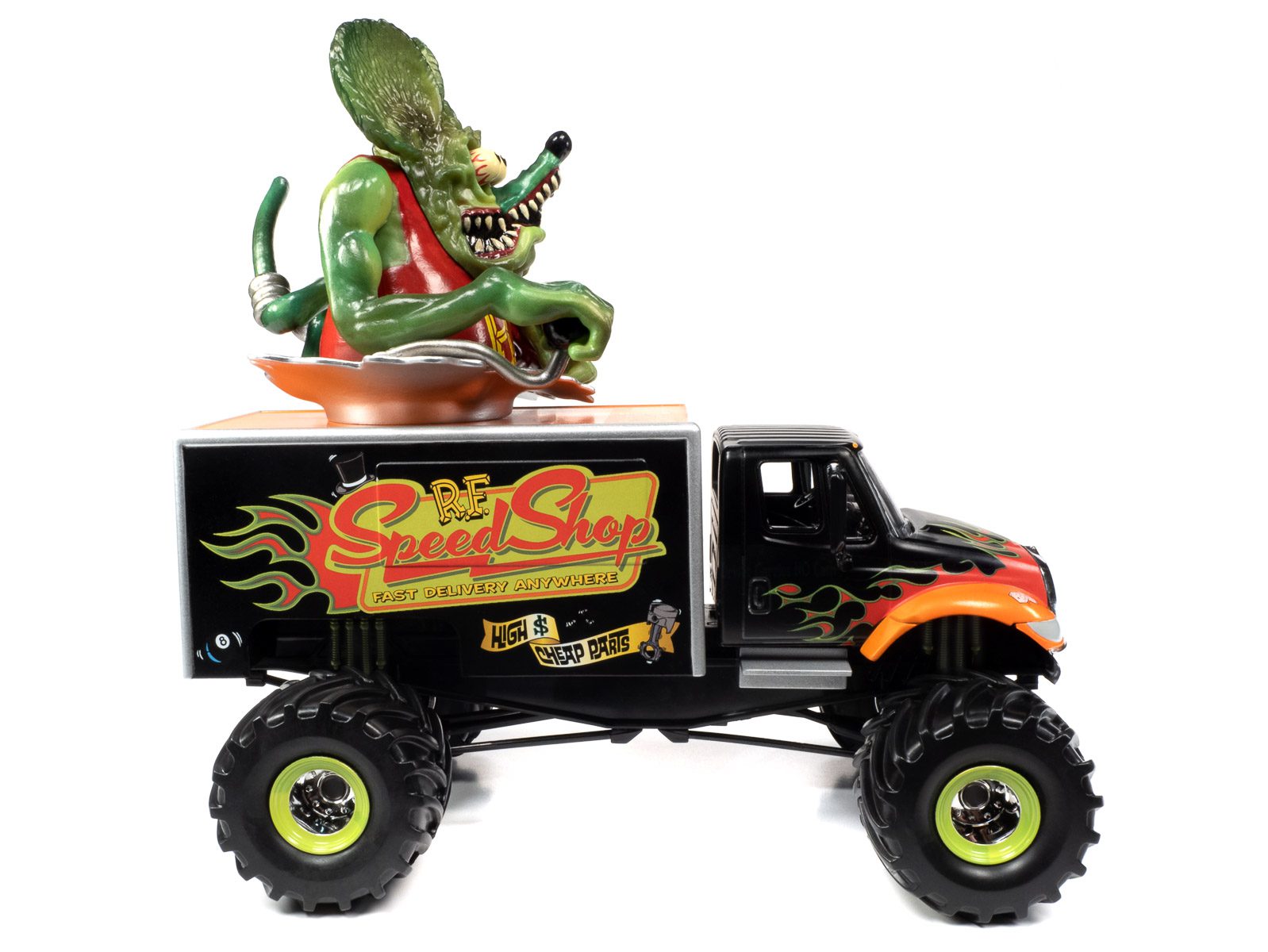 1/24 JOHNNY LIGHTNING RAT FINK MONSTER TRUCK - Miniaturas colecionáveis ...