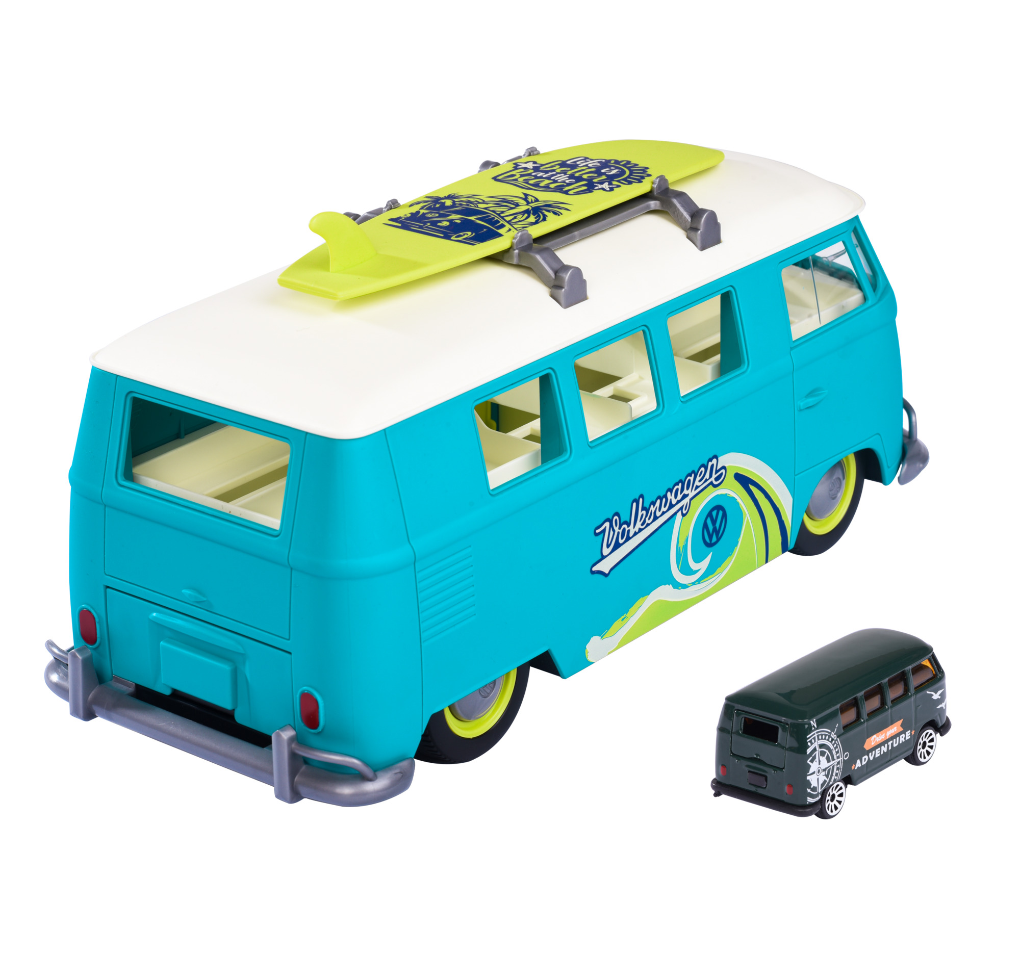 1/64 MAJORETTE CASE PARA 10 CARROS KOMBI T1 COM LUZ - Miniaturas ...