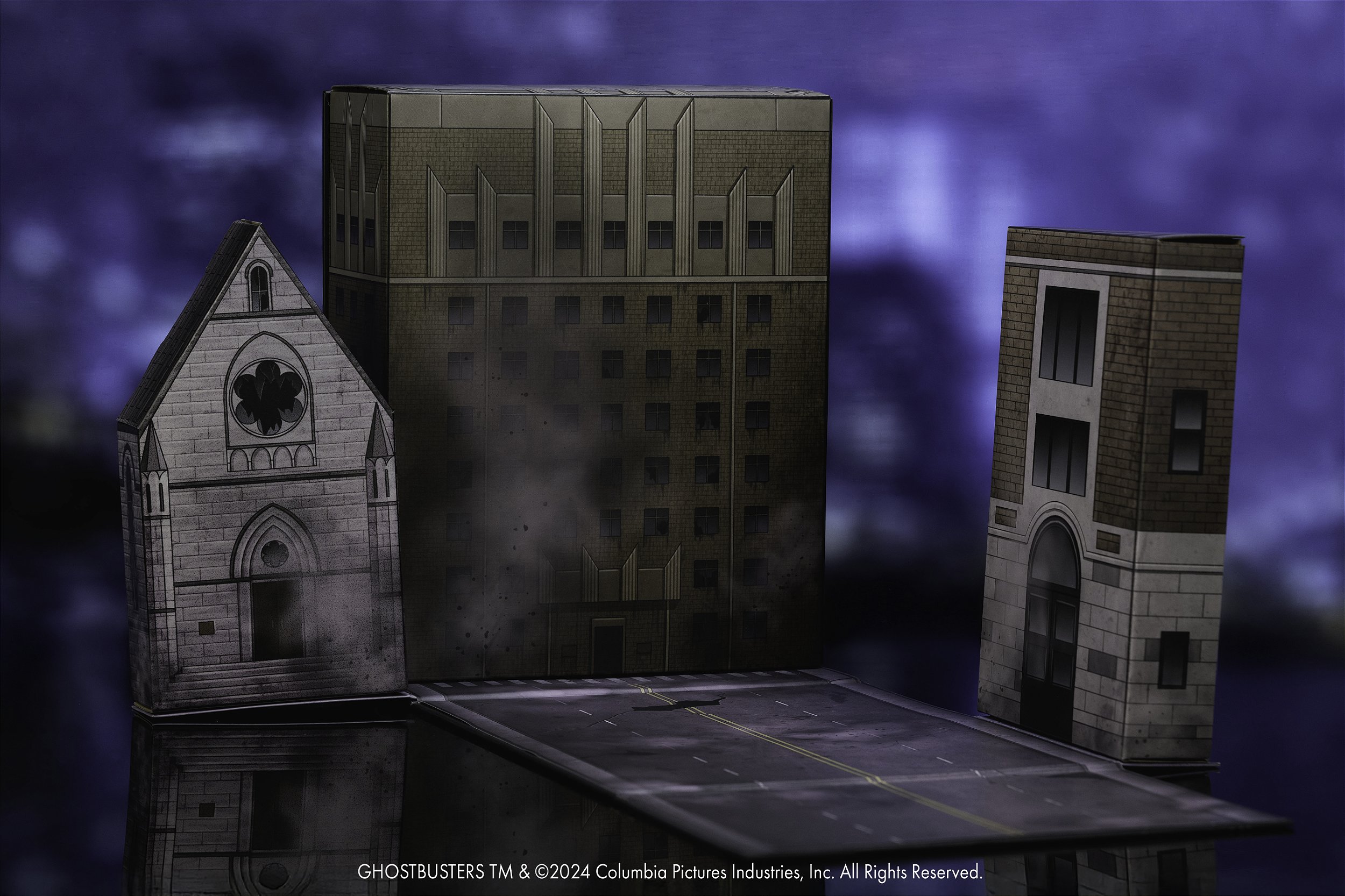 DIORAMA CAÇA FANTASMAS COM BONECO STAY PUFF E ECTO 1 - Miniaturas ...