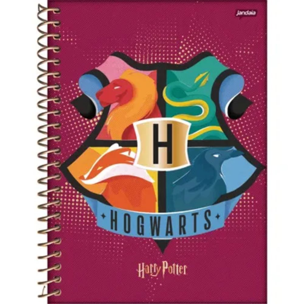CADERNO COLEGIAL 10M 160FL HARRY POTTER JANDAIA - Grafitte - Papelaria ...