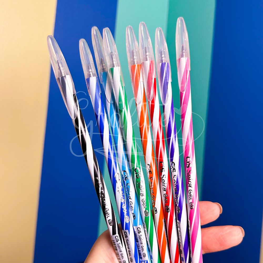 CANETA EM GEL CIS SPIRO C/8 CORES - PAPELARIA GRAFITTE - Papelaria ...