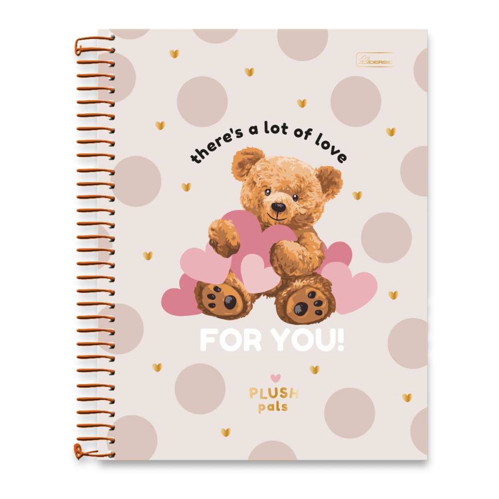 CADERNO UNIVERSITARIO 10M 160FLS PLUSH PALS CADERSIL - Papelaria ...
