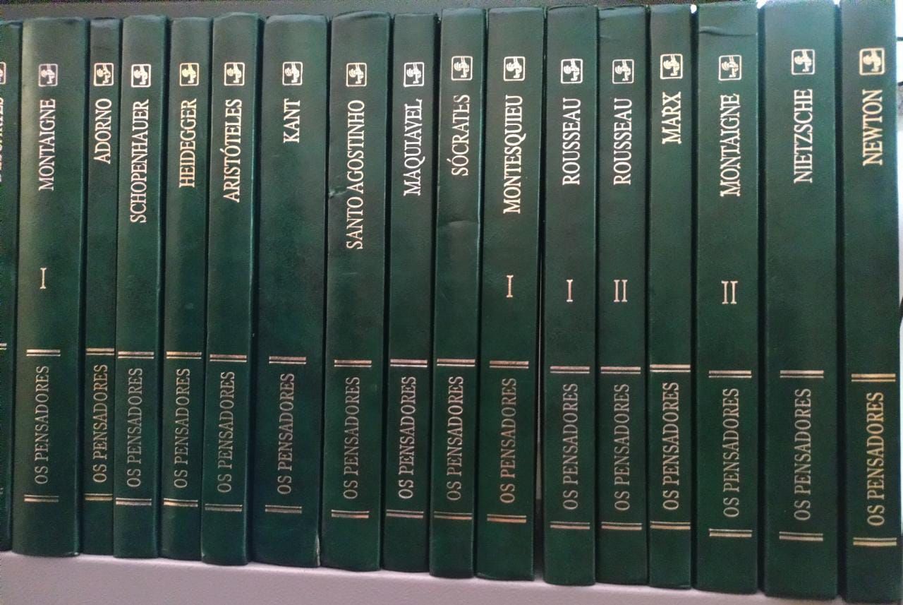 Coleção Os Pensadores Nova Cultural Verde 35 volumes - Seboterapia - Livros