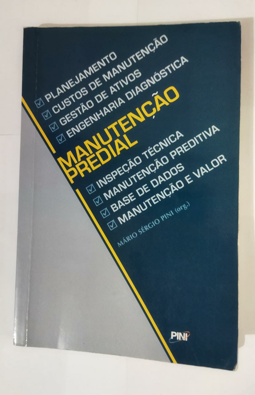 Manutenção Predial - Mário Sérgio Pini - Seboterapia - Livros