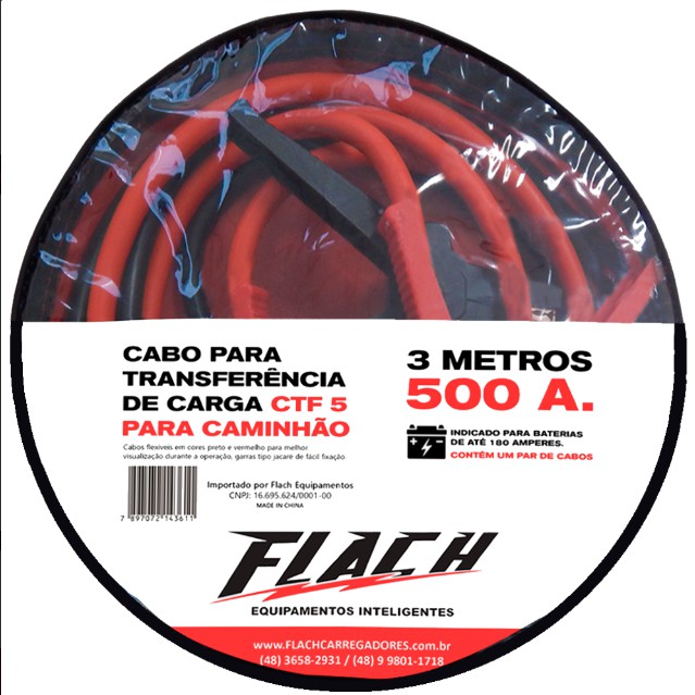 Cabo de Transferência 500A - CTF-5 - Flach - Amazon Compressores - Para cada necessidade, uma ...