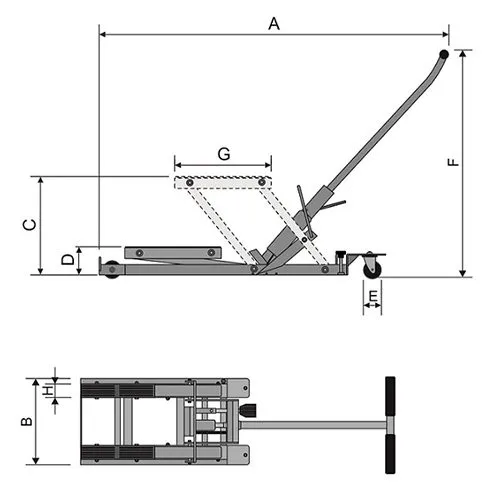 Elevador De Moto Hidráulico MEM-600 Azul 600KG Mini MEM600 - BOVENAU ...