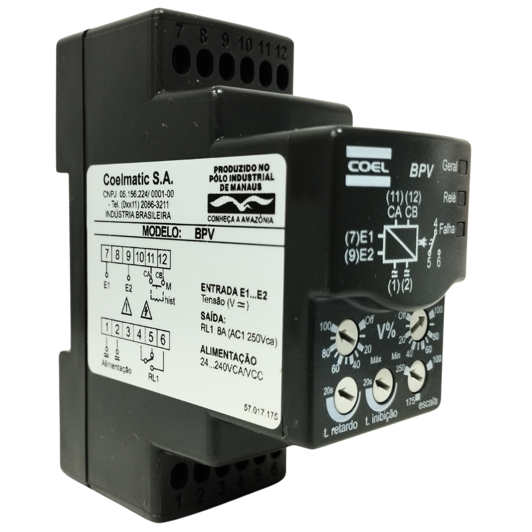 Rele Eletrônico Digital COEL BPVWA-P 24-240VCA/VCC ALTA - Difusor ar condicionado