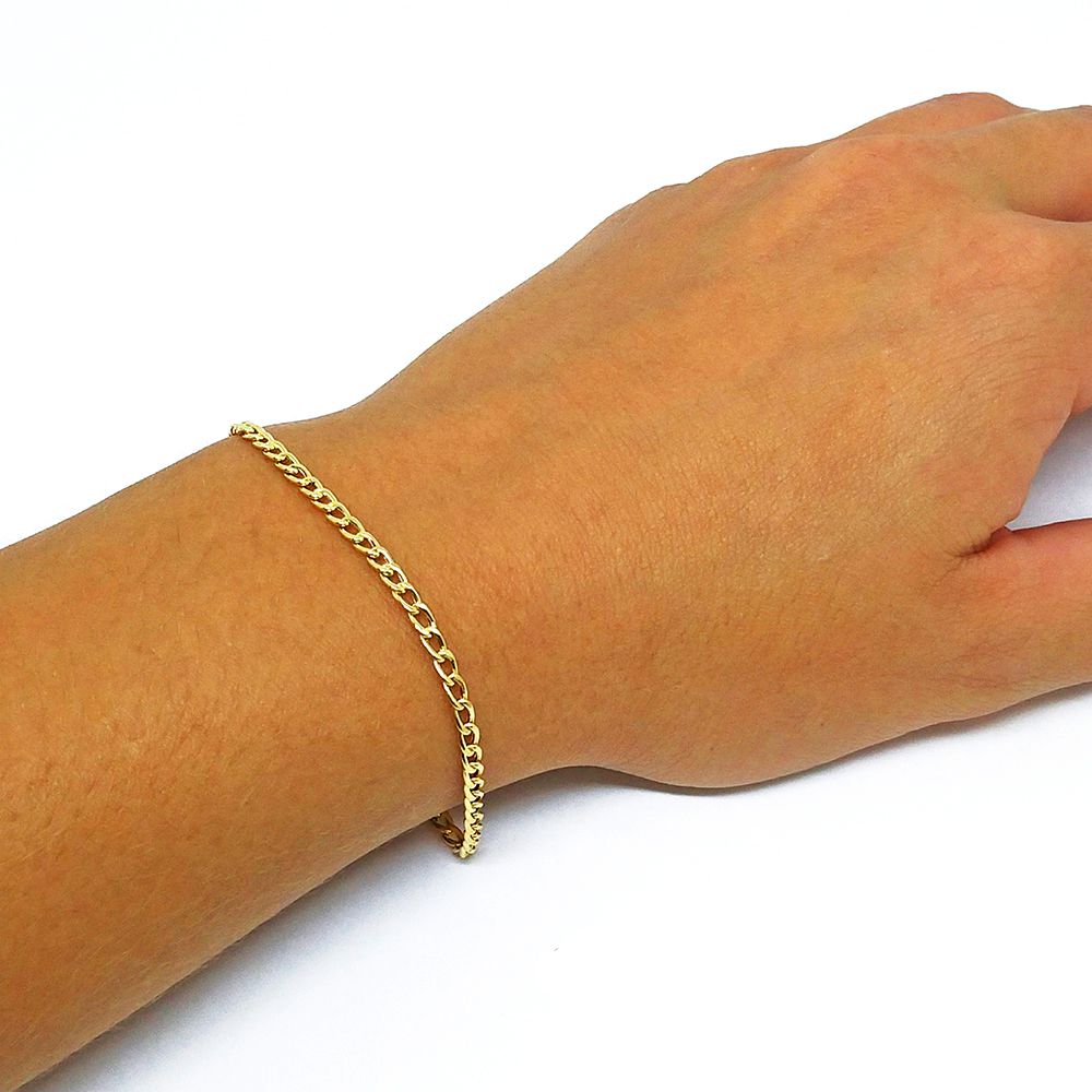 Pulseira Masculina Em Ouro 18k Grumet - GLAMOUR JOIAS E RELÓGIOS