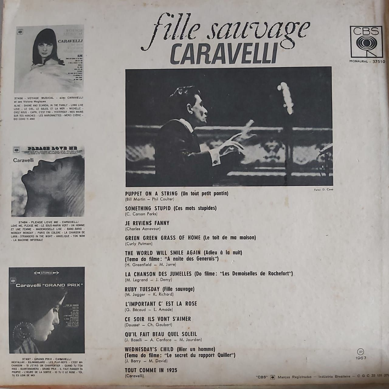 LP - Caravelli – Fille Sauvage (Importado Netherlands) - Colecionadores Discos - vários títulos ...