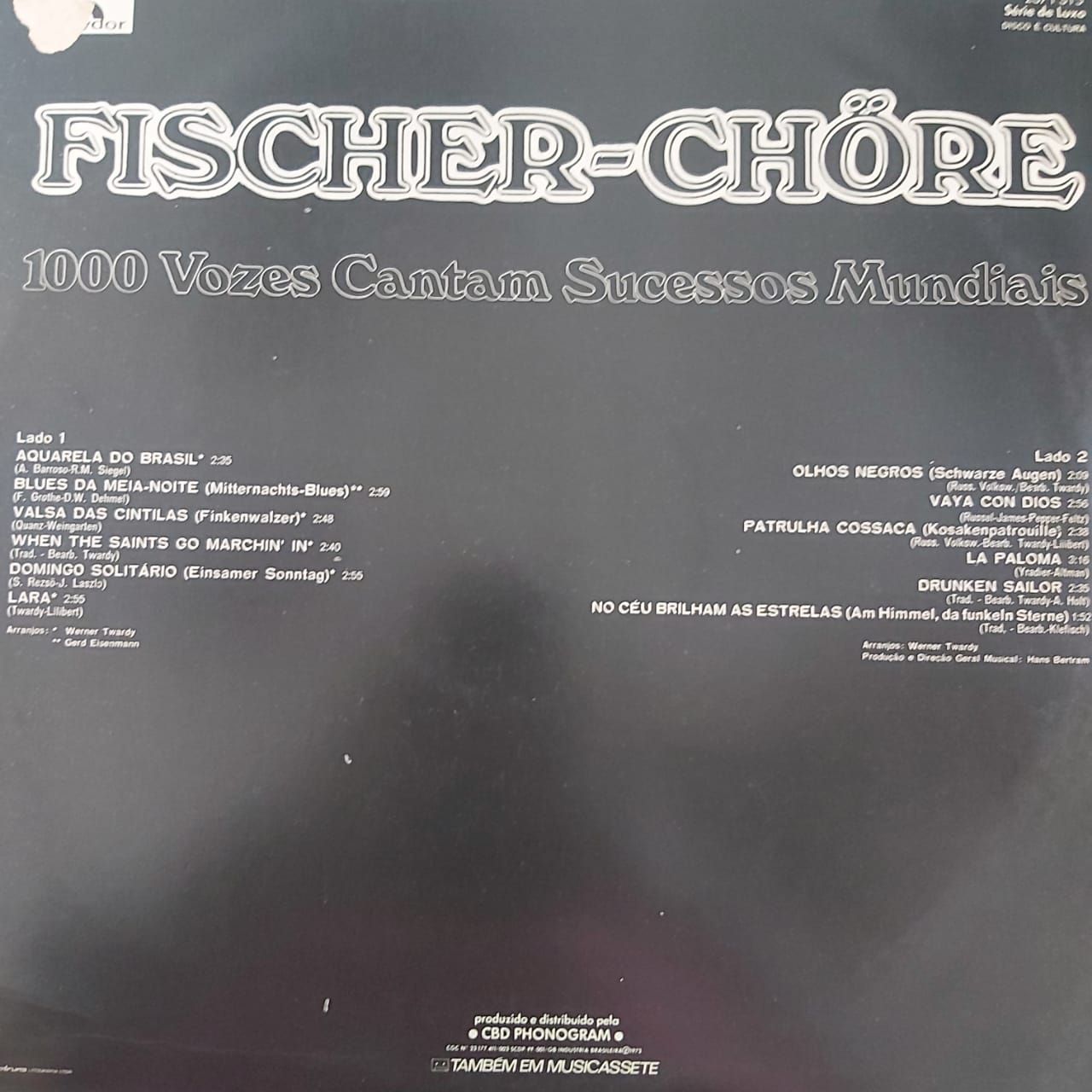 LP - Fischer Chöre - Orchester Hans Bertram – 1000 Vozes Cantam Sucess ...